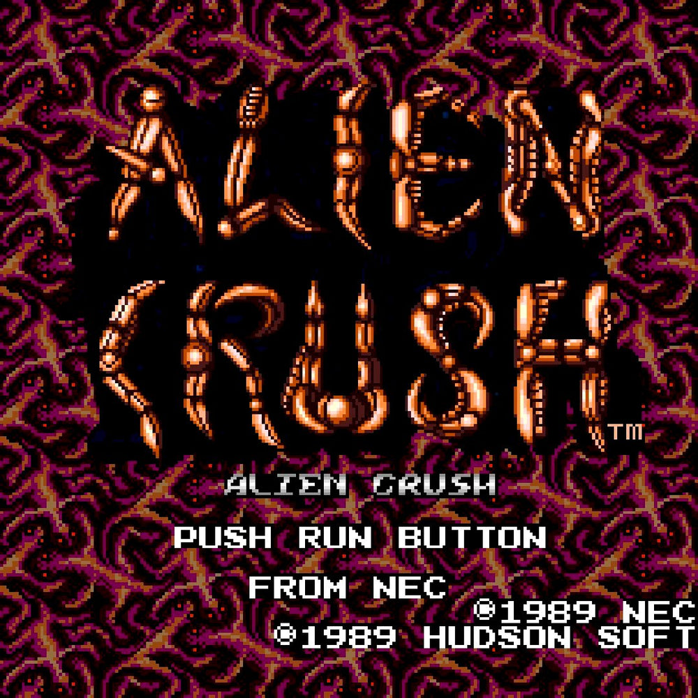 Alien Crush TurboGrafx-16 Game