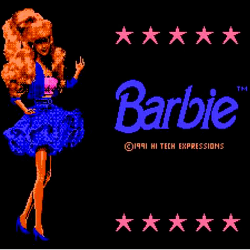 Barbie NES Nintendo Game