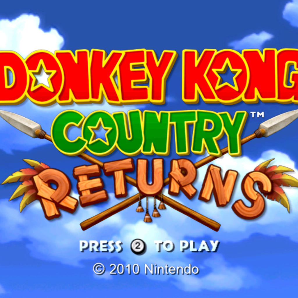 Donkey Kong Country Returns Nintendo Wii Game