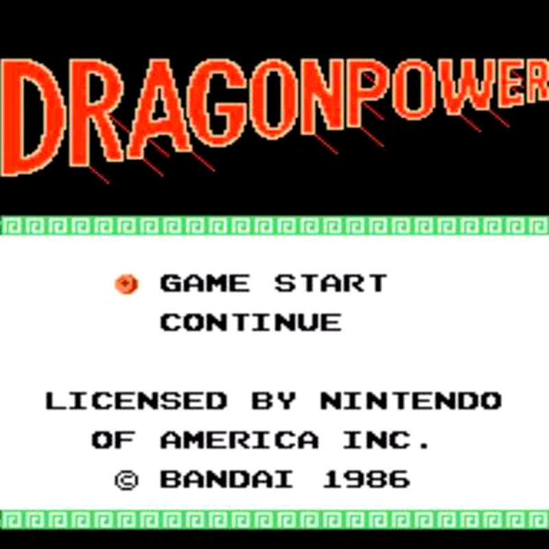 Dragon Power NES Nintendo Game