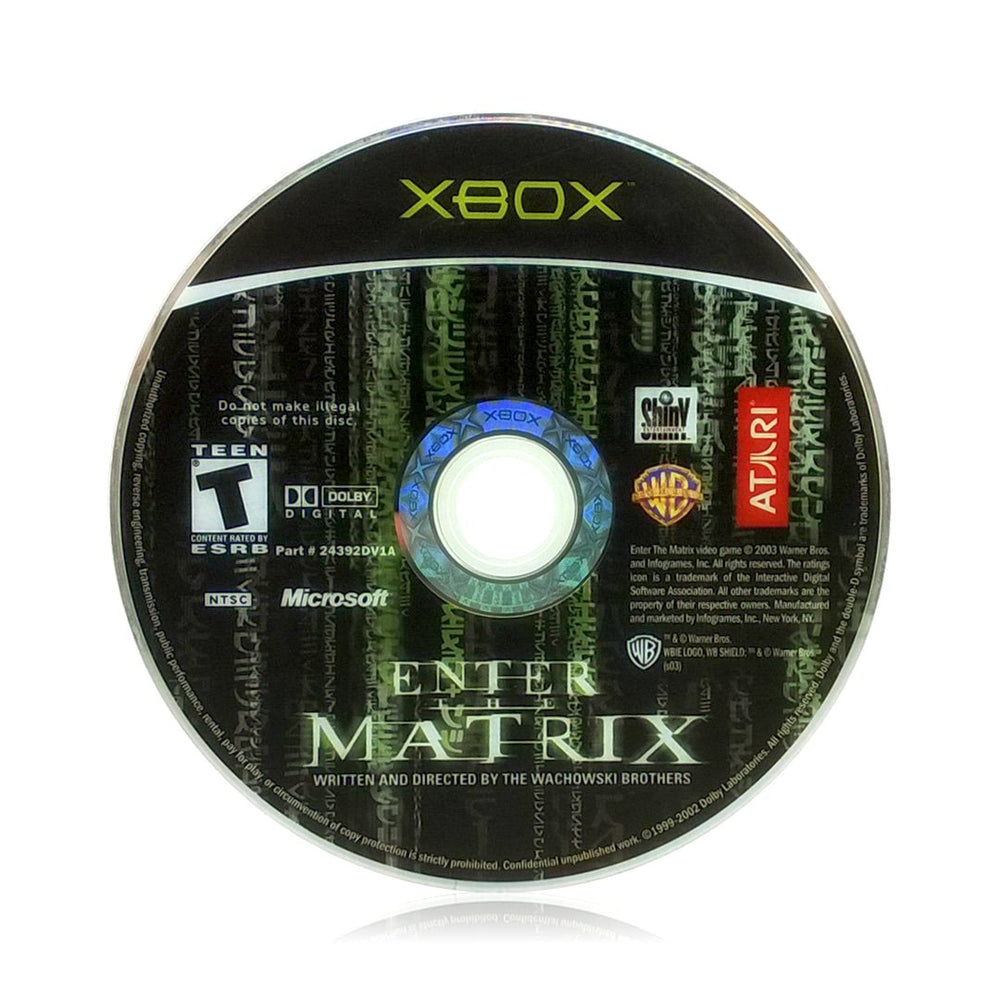 Enter the Matrix Microsoft Xbox Game