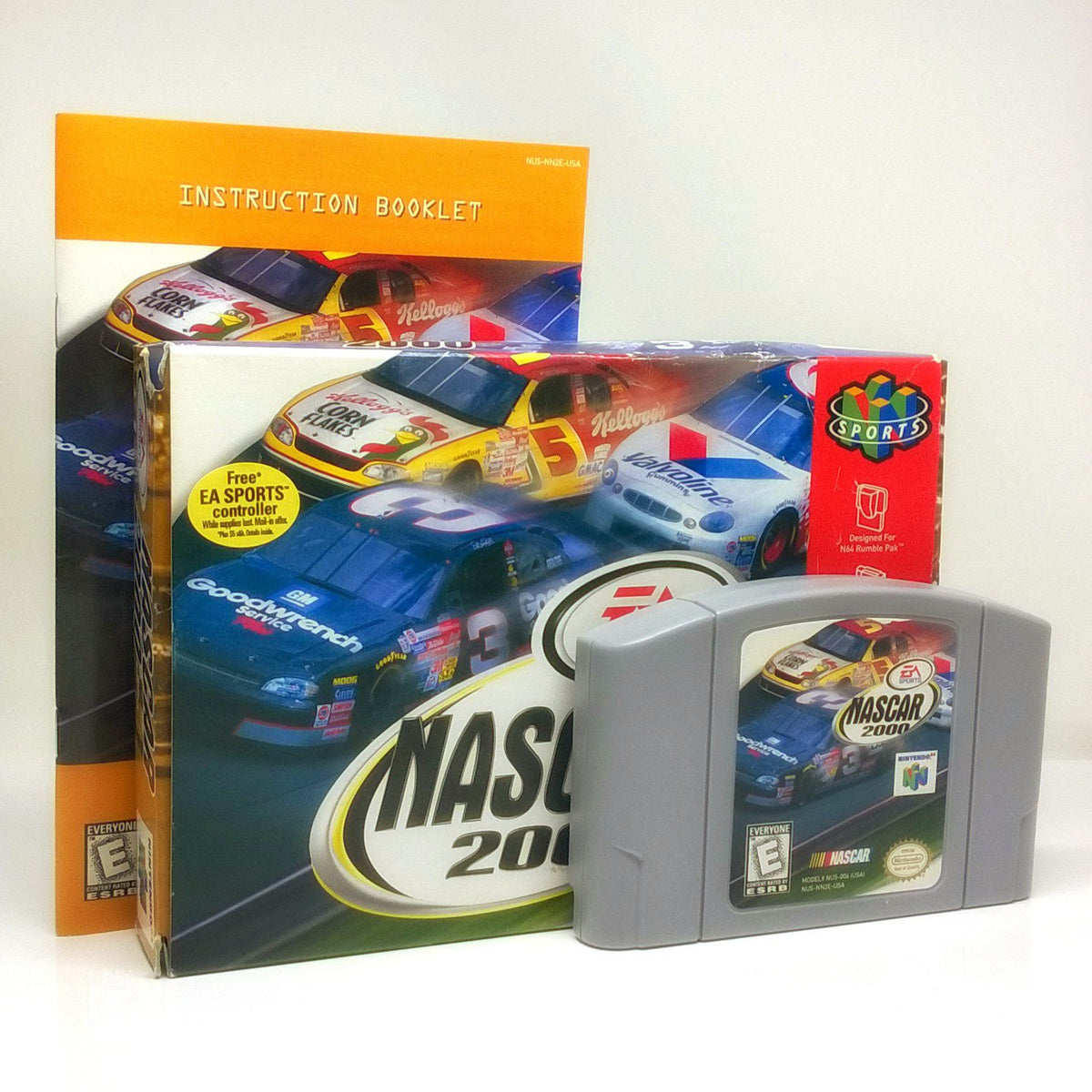 NASCAR 2000 Nintendo 64 N64 Game