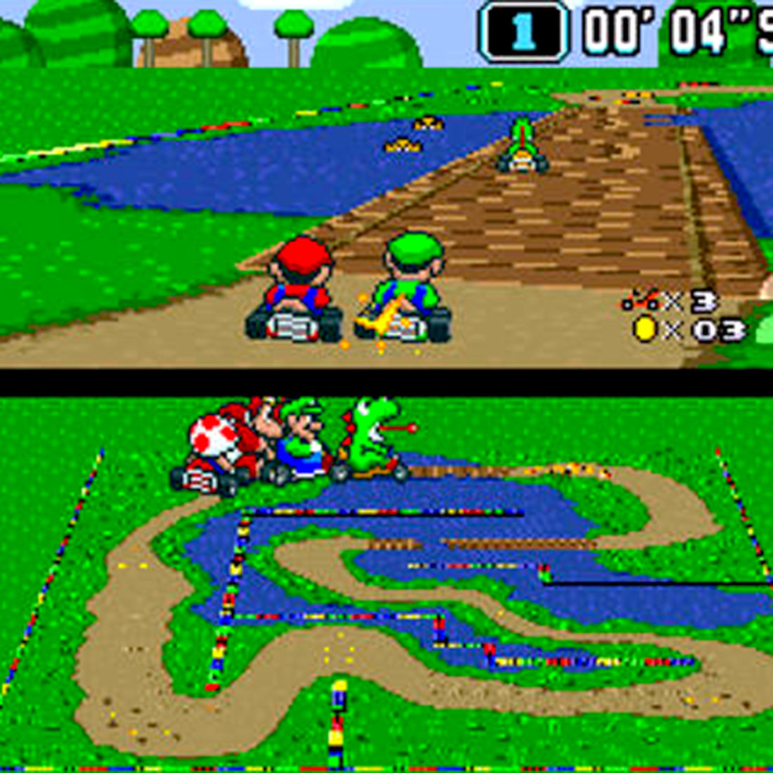 Super Mario Kart SNES Super Nintendo Game